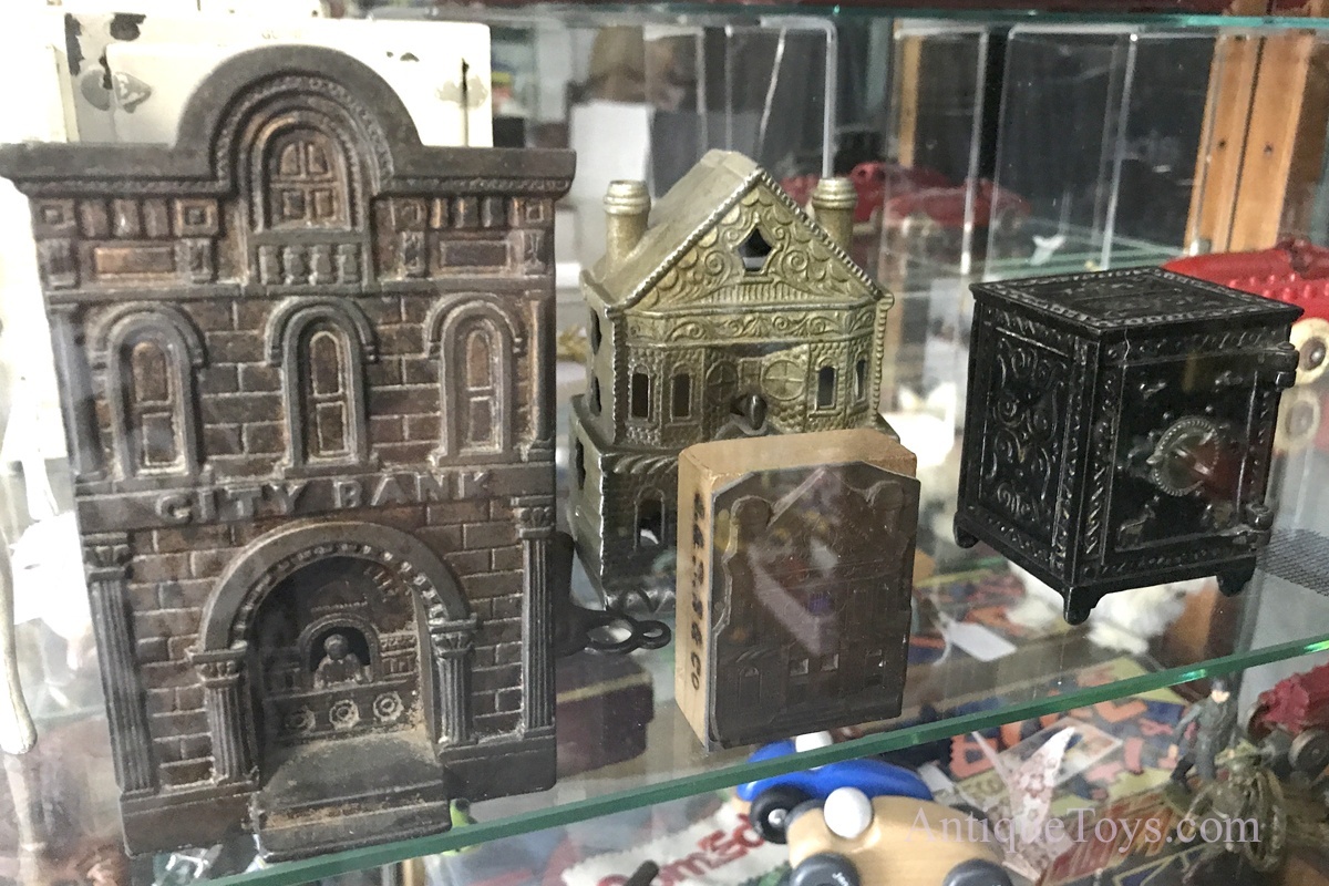 Cast Iron Still Bank Collection – AntiqueToys.com – Antique Toys for Sale Cast Iron Still Bank Collection – AntiqueToys.com – Antique Toys for Sale