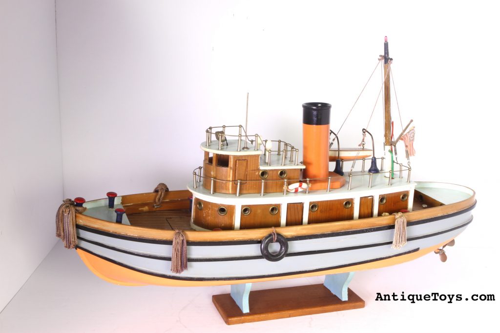 Japanese Wooden Tug Boat Toy *SOLD* – AntiqueToys.com – Antique Toys ...