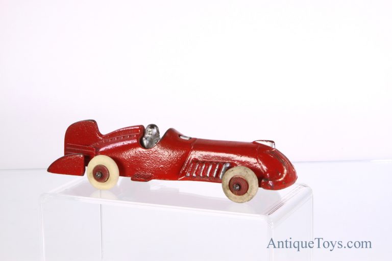 Hubley Cast Iron Racecar – AntiqueToys.com – Antique Toys for Sale