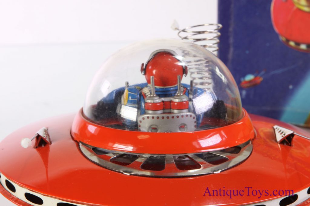 Yoshiya (KO) Tin Lithographed Battery Operated “Battery Powered Flying ...