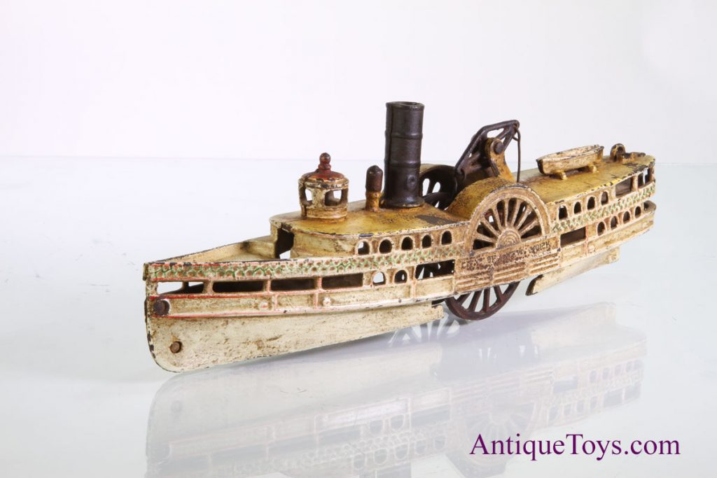 Wilkins New York Cast Iron Paddle Wheel Boat *SOLD* – AntiqueToys.com ...