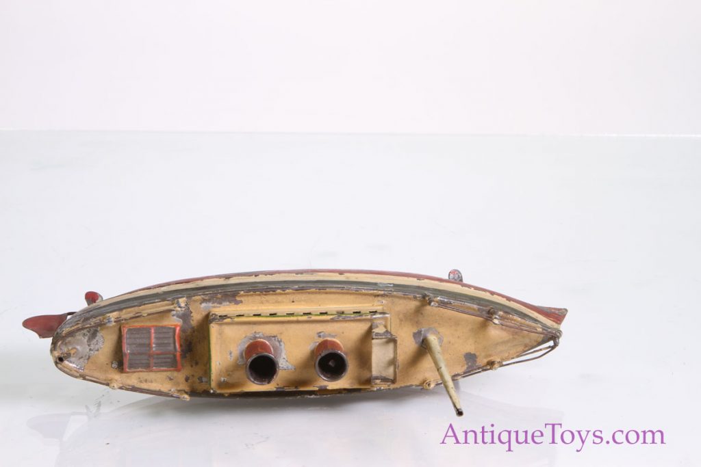Carette Tin Boat *SOLD* - AntiqueToys.com - Antique Toys for Sale