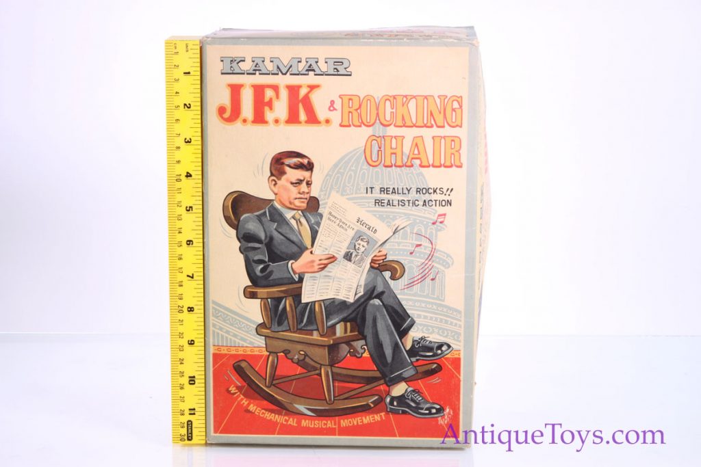 Kamar Rare Windup “JFK & Rocking Chair” Japanese John F. Kennedy Toy in ...