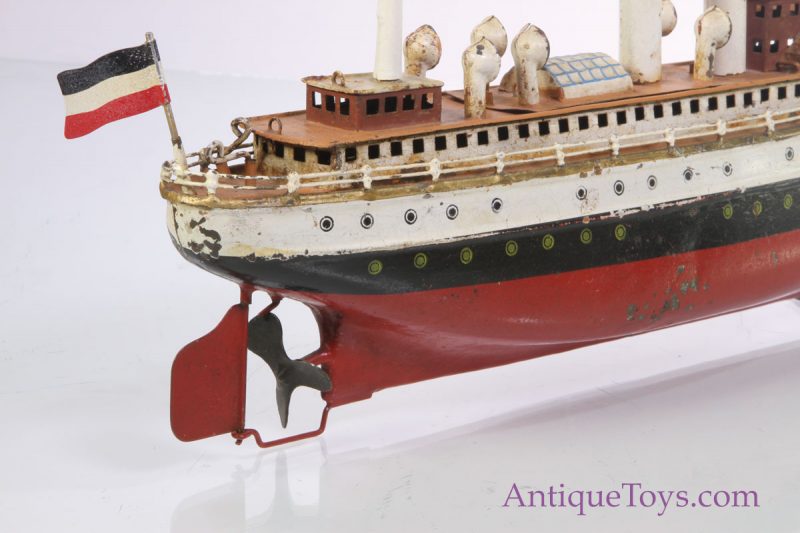 Marklin Ocean Liner Early Tin Windup Boat *SOLD* – AntiqueToys.com ...