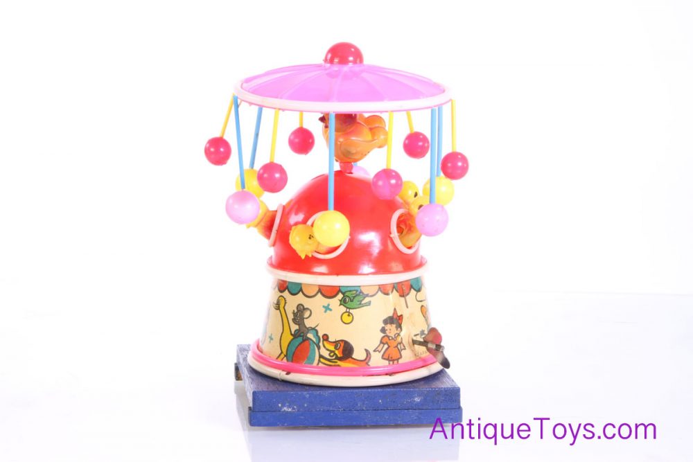 "Flameproof" Celluloid Merry-Go-Round from Japan *SOLD* - AntiqueToys ...