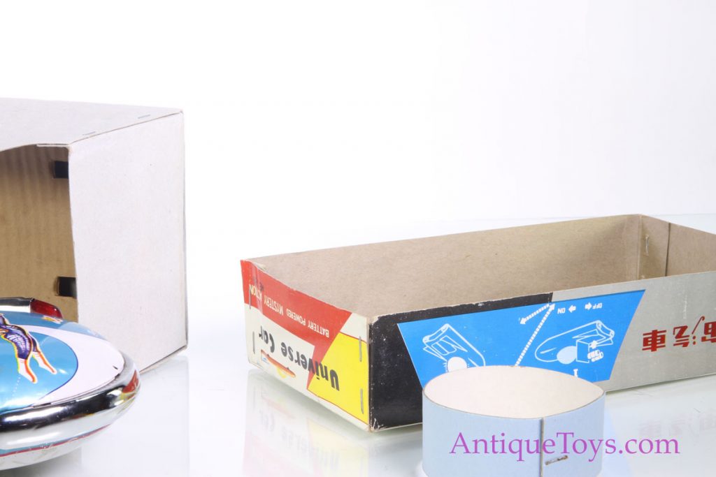 Early Chinese Tin Lithographed Universe Car ME 089 Battery-Op Space Toy ...