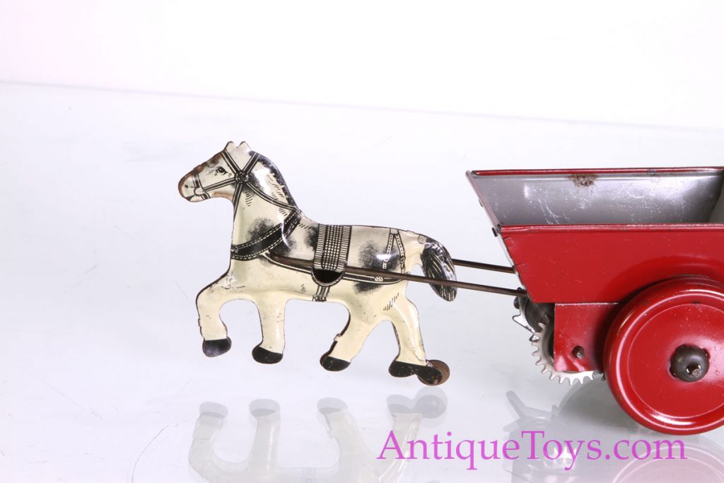 Marx Horse and Cart Windup *SOLD* - AntiqueToys.com - Antique Toys for Sale