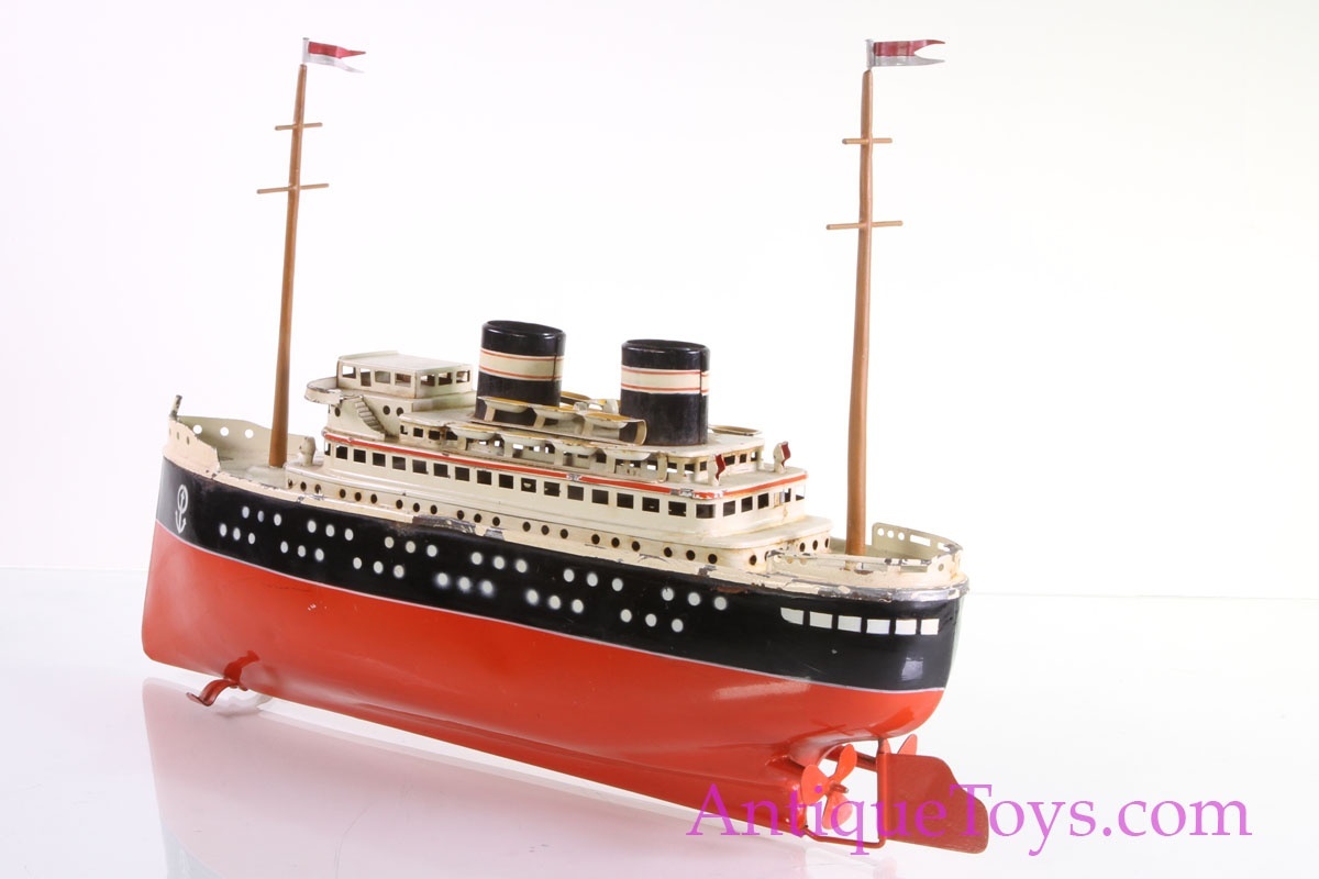 Arnold Tin Windup Ship – A Bigger One! *SOLD* – AntiqueToys.com ...