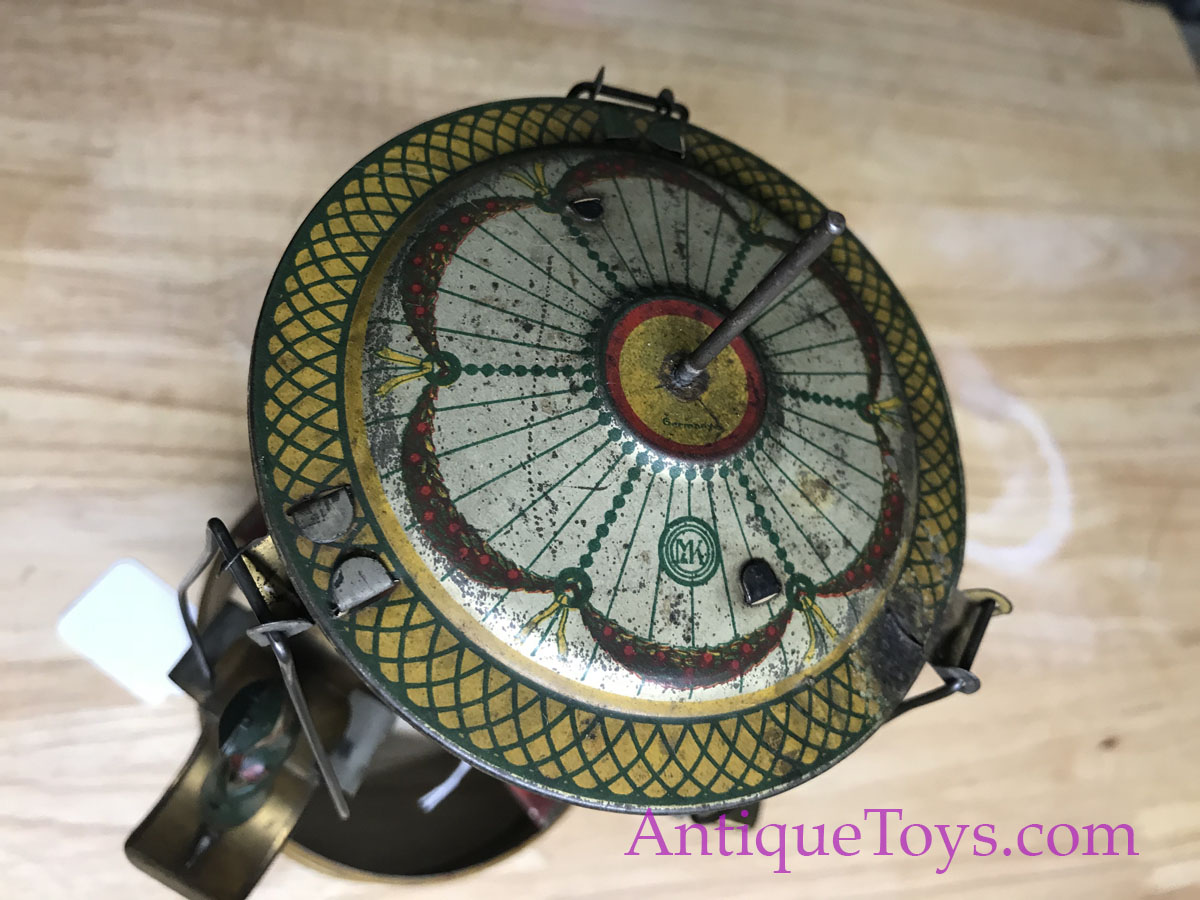 Muller & Kededer M&K Tin Merry-Go-Round Windup with Children Old Toy ...