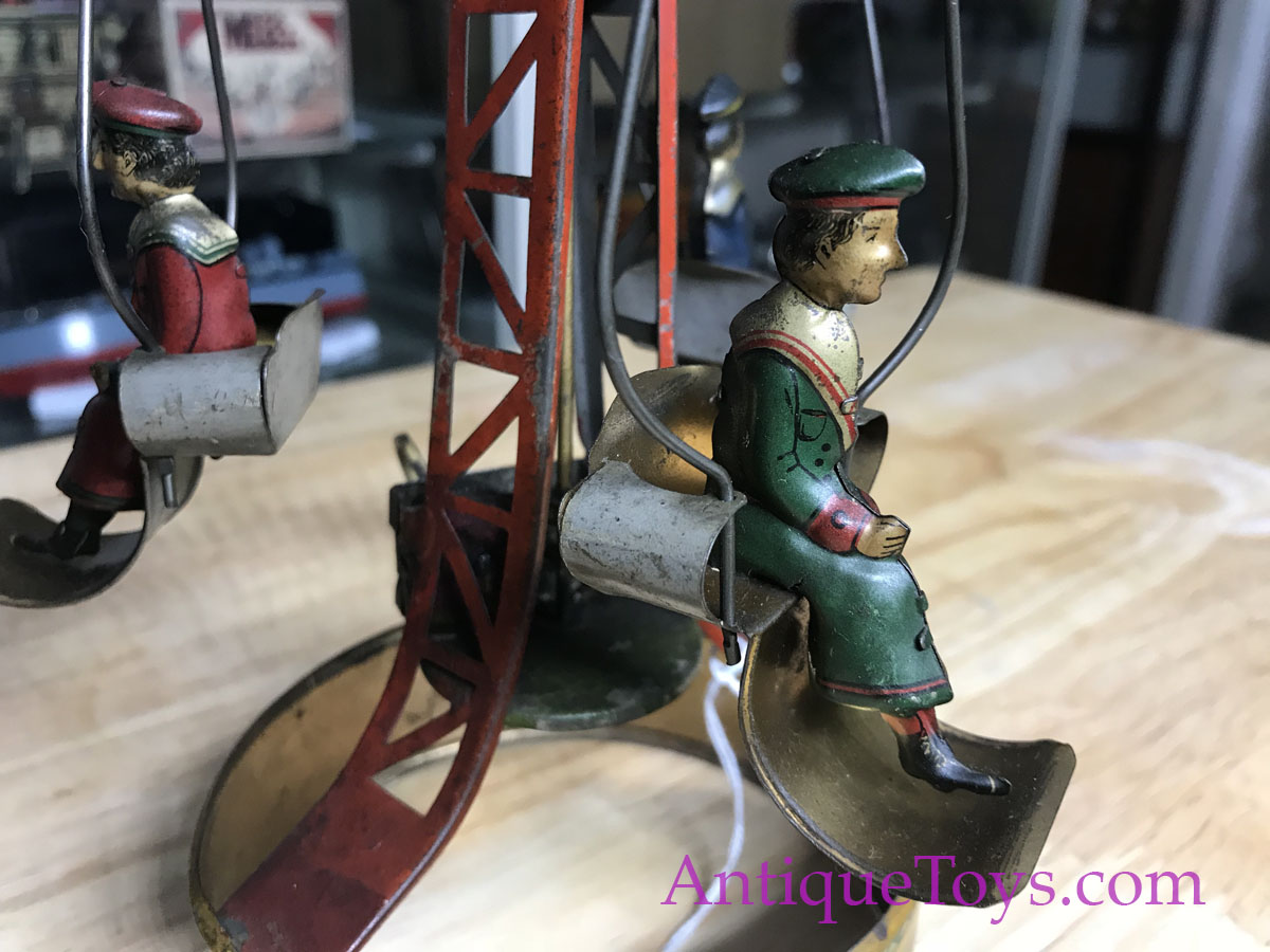 Muller & Kededer M&K Tin Merry-Go-Round Windup with Children Old Toy ...