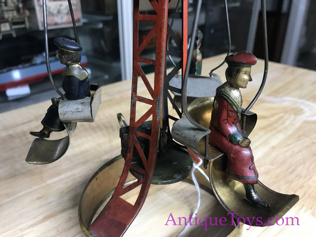 Muller & Kededer M&K Tin Merry-Go-Round Windup with Children Old Toy ...