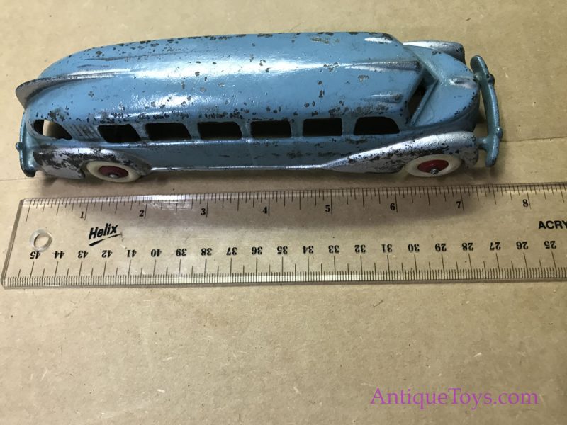 Hubley Streamliner Cast Iron Bus in Blue and Silver *SOLD ...