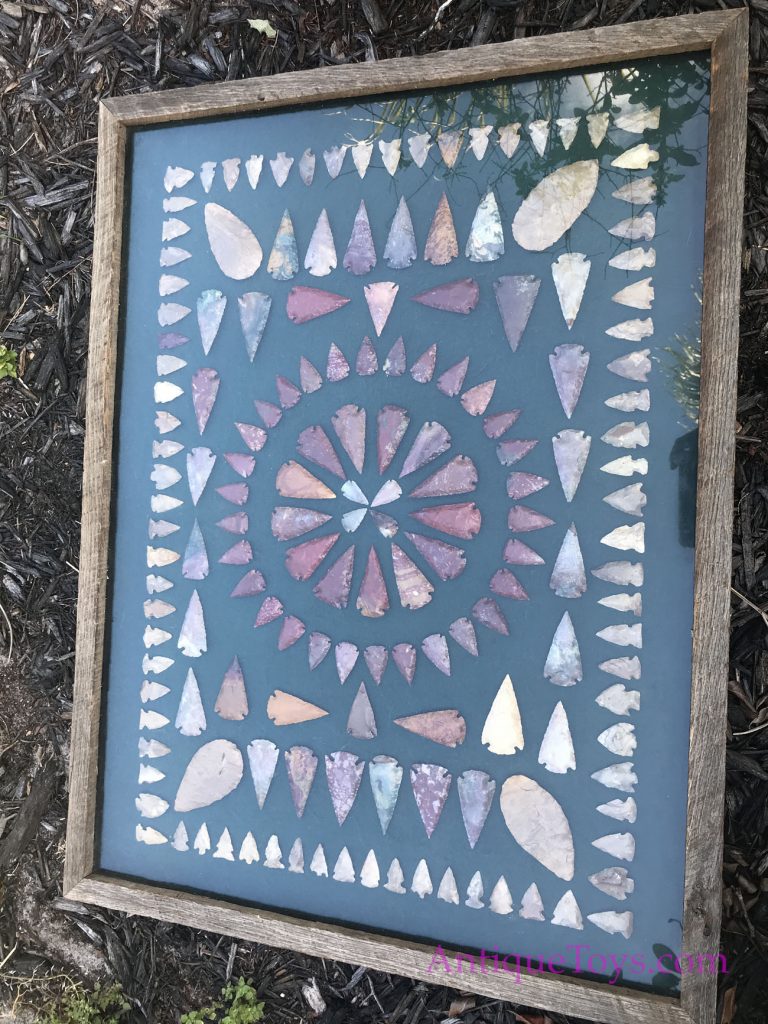 Framed & Matted North American Indian Arrowhead Collection from Robert ...