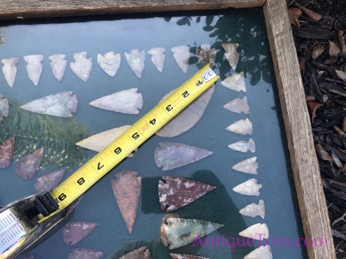 Framed & Matted North American Indian Arrowhead Collection from Robert ...