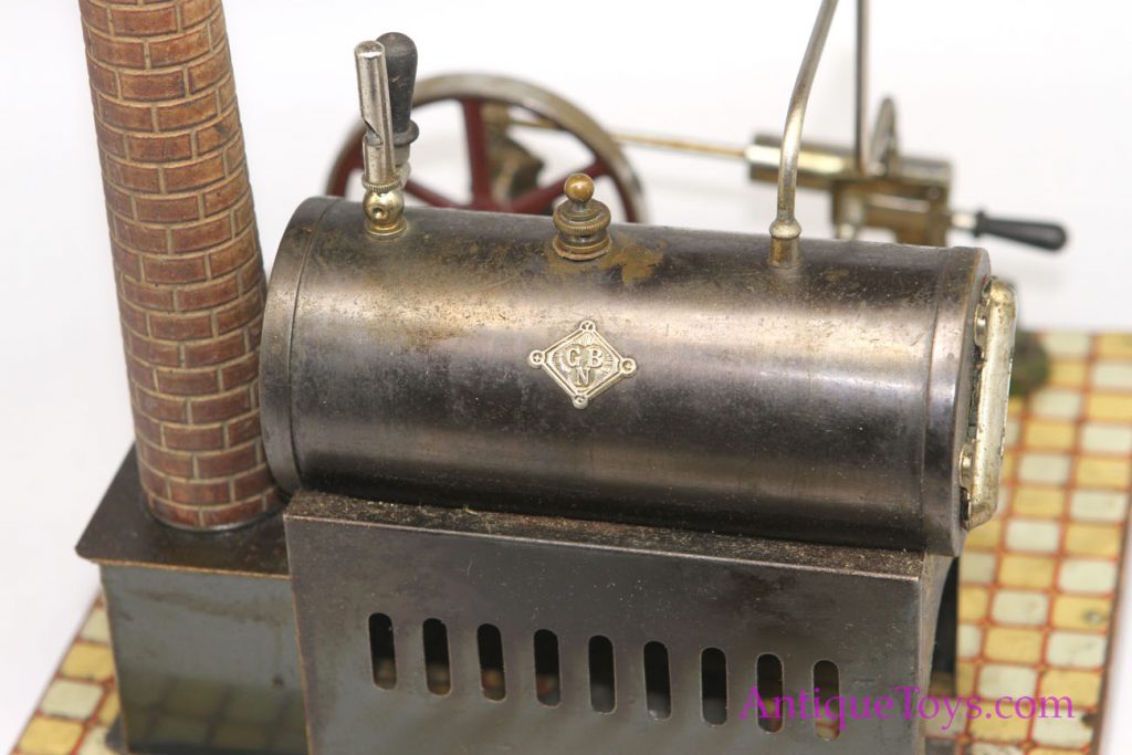 Bing Steam Engine Toy with Box German *SOLD* - AntiqueToys.com ...