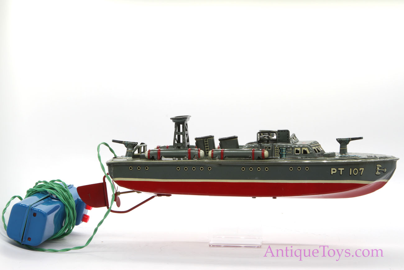 PT-107-tin-japanese-boat10 - AntiqueToys.com - Antique Toys for Sale