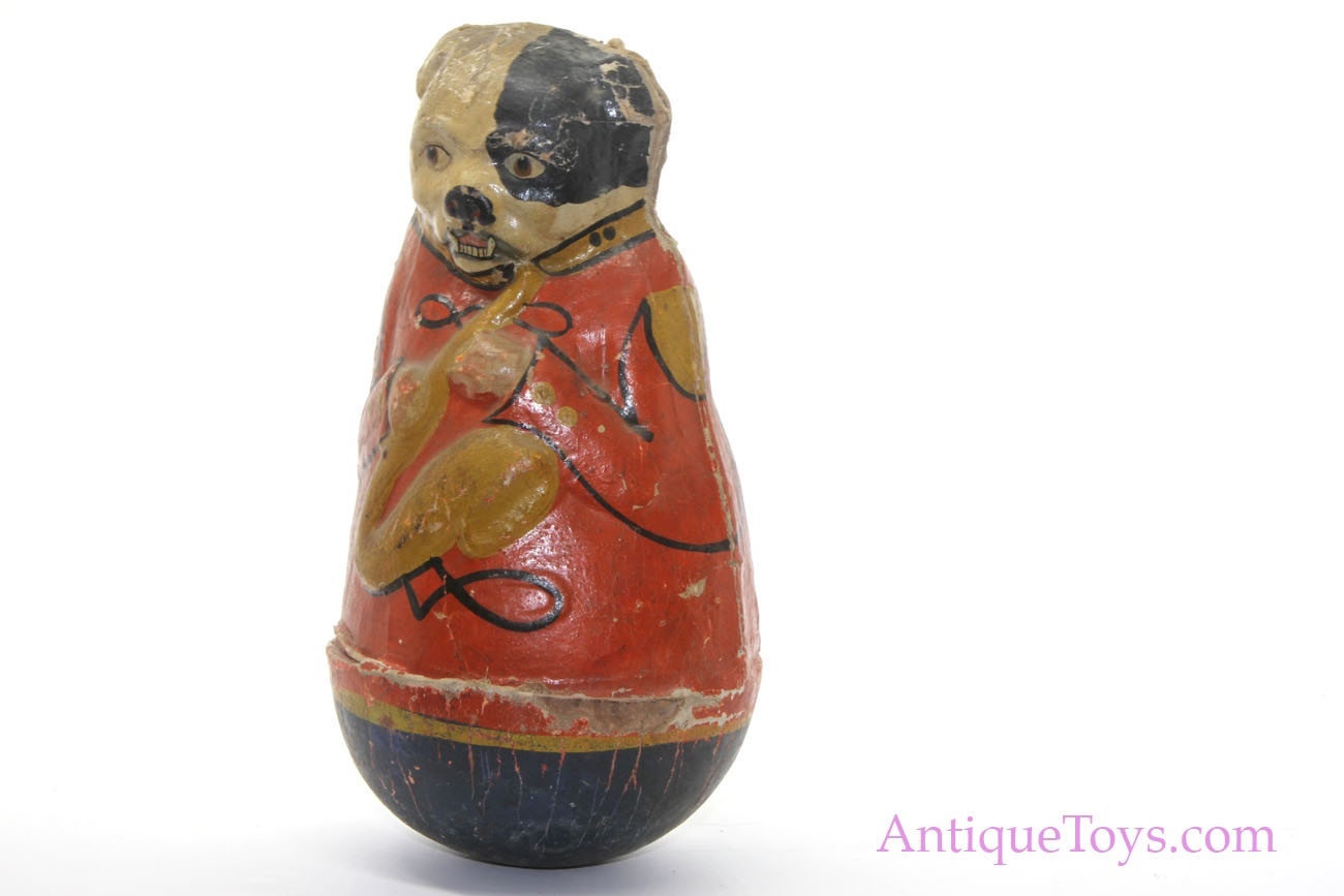 Schoenhut Roly-Poly Jazz Dog. Antique Paper Mâché *SOLD* – AntiqueToys ...