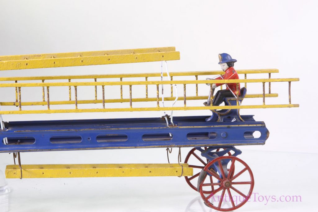Wilkins Horse Drawn Fire Wagon with Ladders *SOLD* – AntiqueToys.com ...