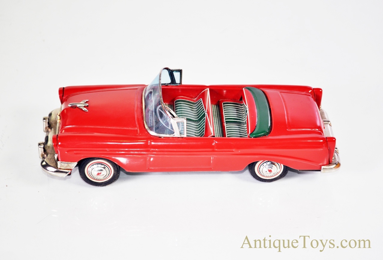Bandai #563 Red Chevrolet Open Car Friction Tin Litho Convertible Model ...