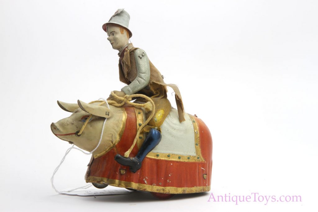 Lehmann Paddy The Pig Tin Windup #2 *SOLD* – AntiqueToys.com – Antique ...