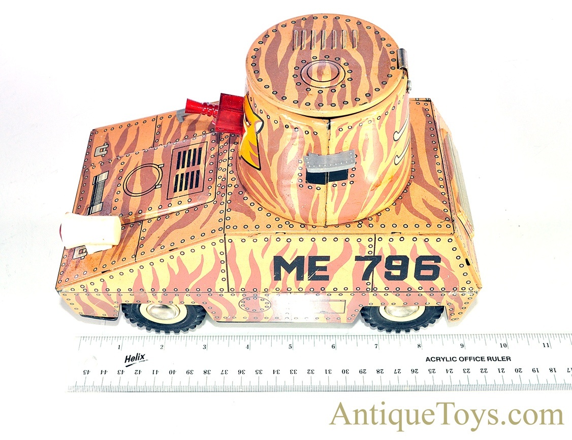 Vintage ca. 1970’s Chinese Battery Operated Tin Lithographed “Armoured ...