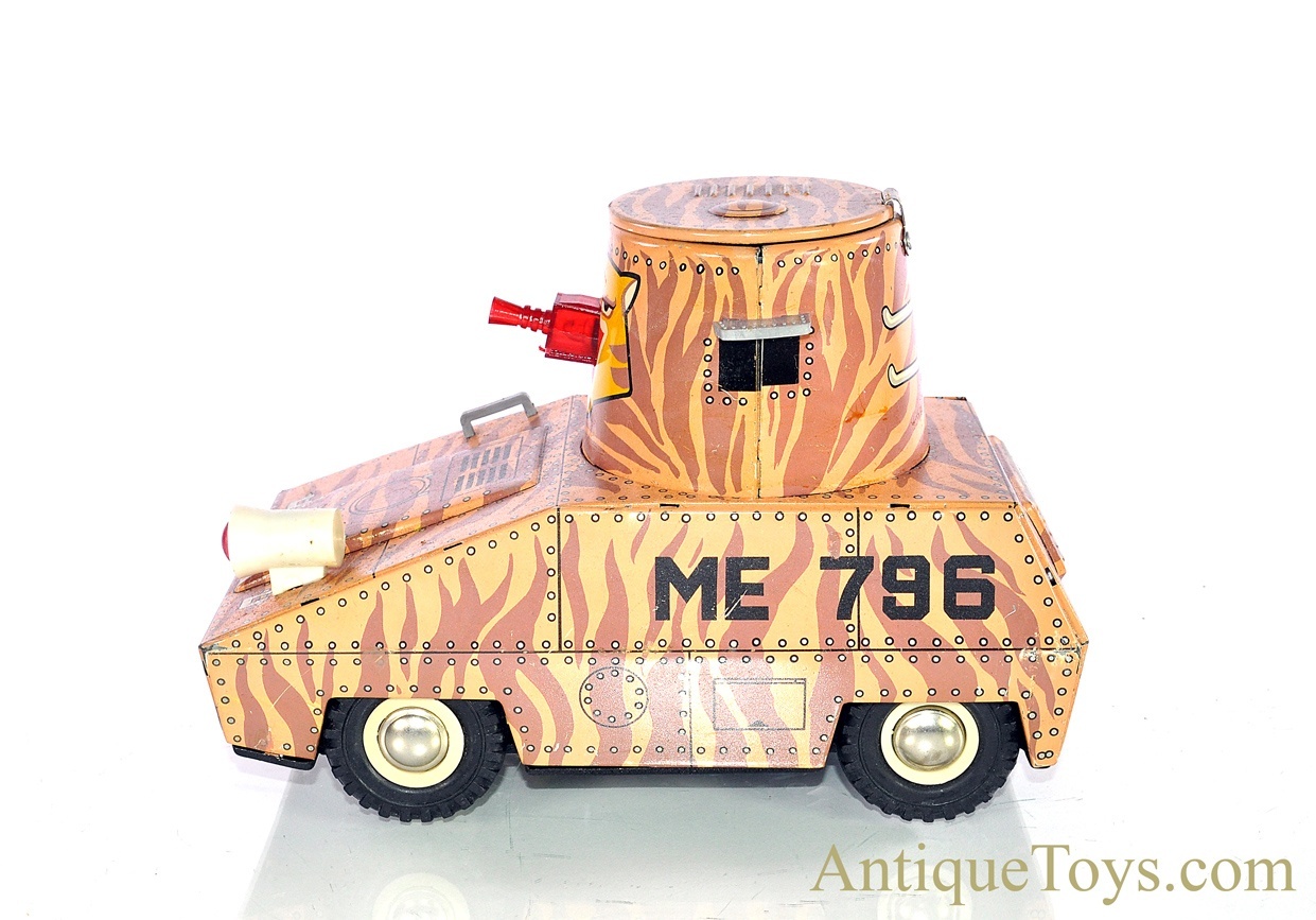 Vintage ca. 1970’s Chinese Battery Operated Tin Lithographed “Armoured ...