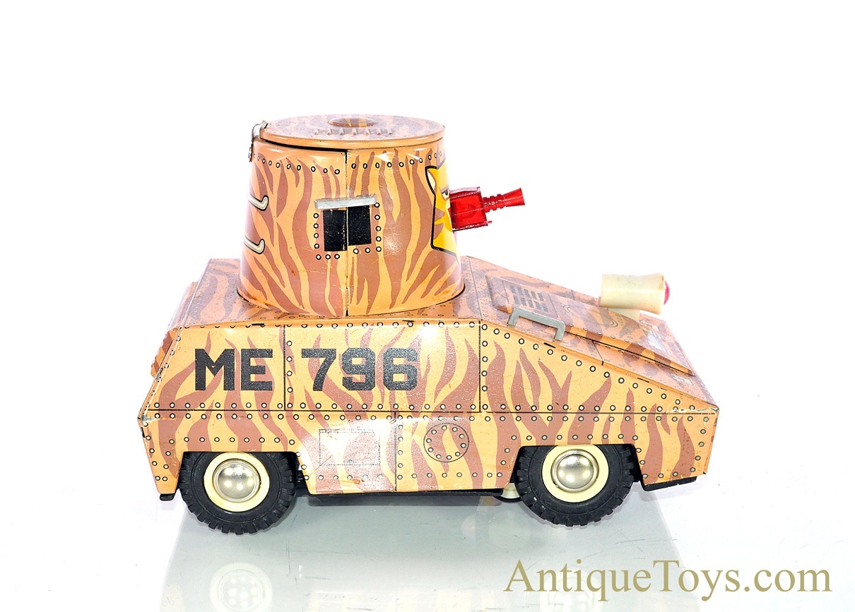 Vintage ca. 1970’s Chinese Battery Operated Tin Lithographed “Armoured ...