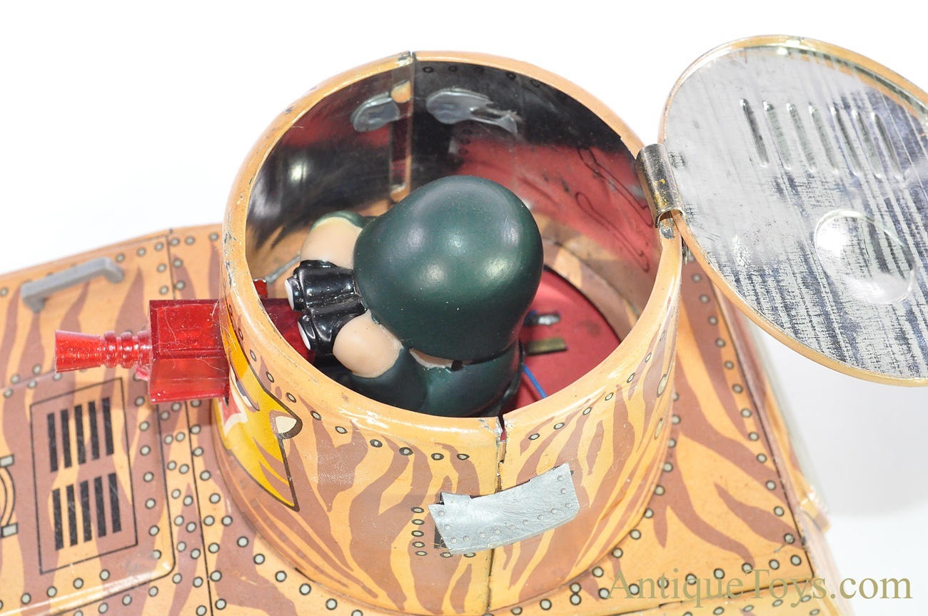 Vintage ca. 1970’s Chinese Battery Operated Tin Lithographed “Armoured ...