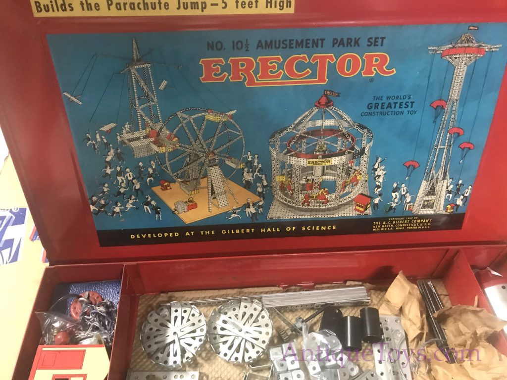 AC Gilbert Erector Set 10 1/2 with Parachute *SOLD* – AntiqueToys.com ...