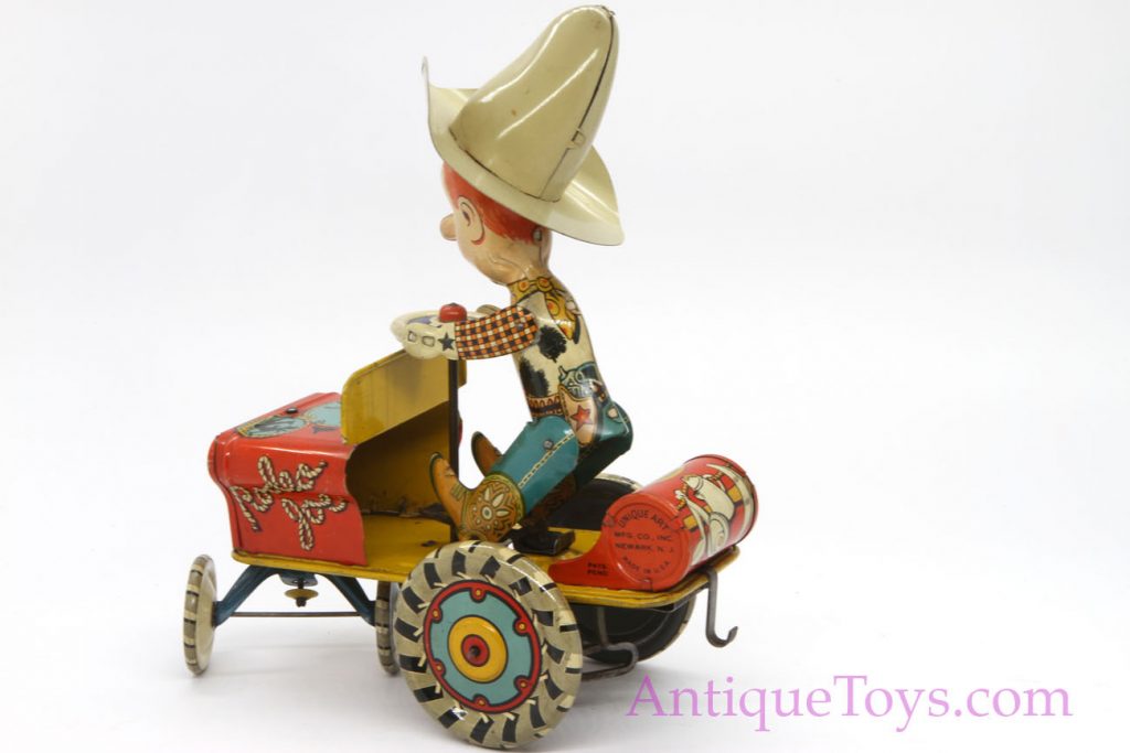 Unique Art Mfg. Co. Tin Lithographed Windup “Rodeo Joe” *SOLD ...