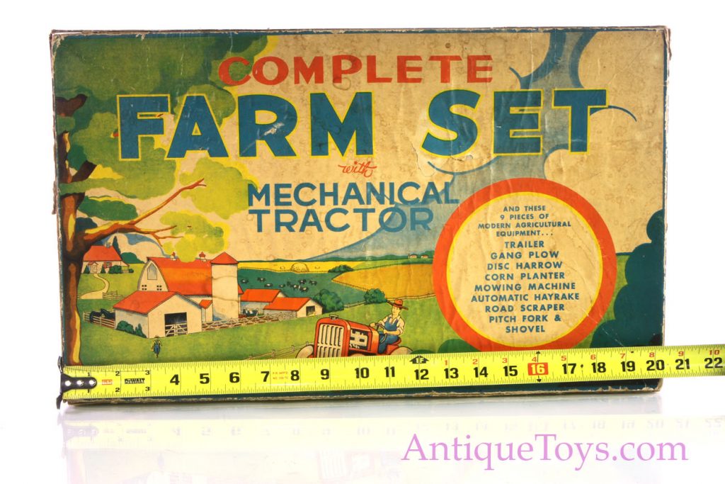 Marx Complete Farm Set with Mechanical Tractor *SOLD* – AntiqueToys.com ...