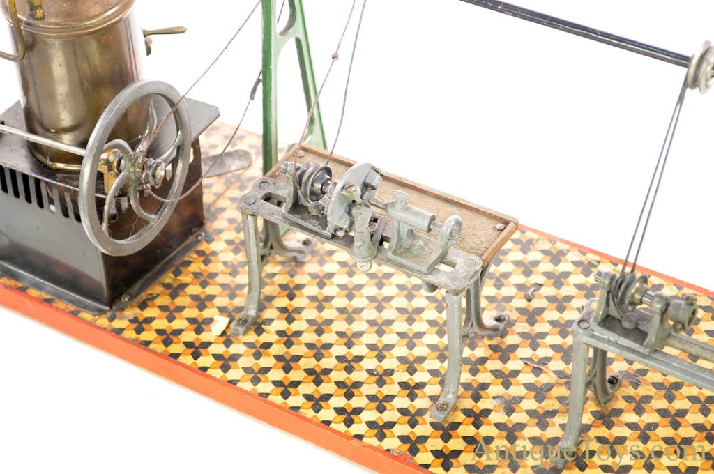 Gebrüder Bing ca. 1898 Brass Vertical Steam Engine Mechanical Workshop ...