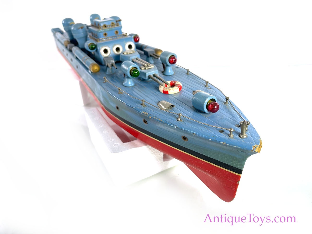 Japanese Wood Torpedo Destroyer by ITO *SOLD* - Antique Toys for Sale