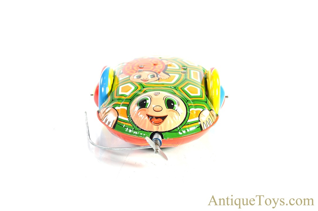 TPS Toplay, Ltd. Tin Lithographed Windup “Mechanical Flip-Over Lady Bug ...