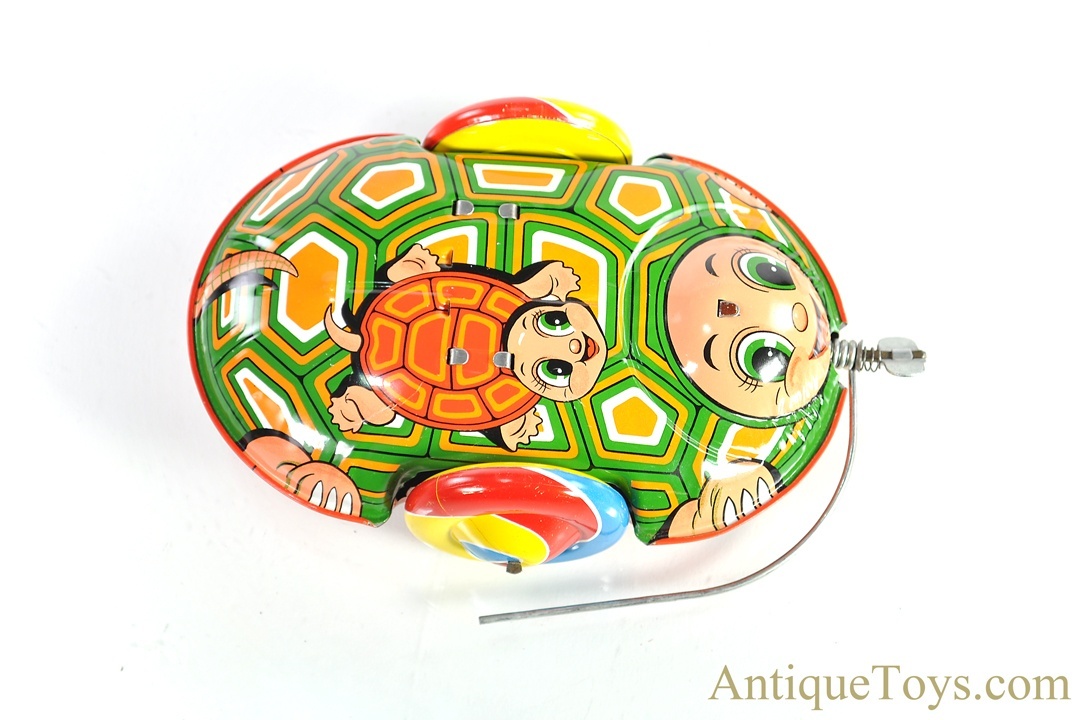 TPS Toplay, Ltd. Tin Lithographed Windup “Mechanical Flip-Over Lady Bug ...