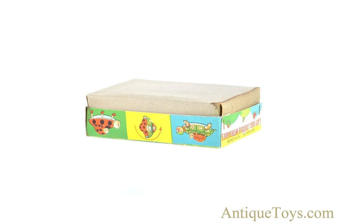 TPS Toplay, Ltd. Tin Lithographed Windup “Mechanical Flip-Over Lady Bug ...