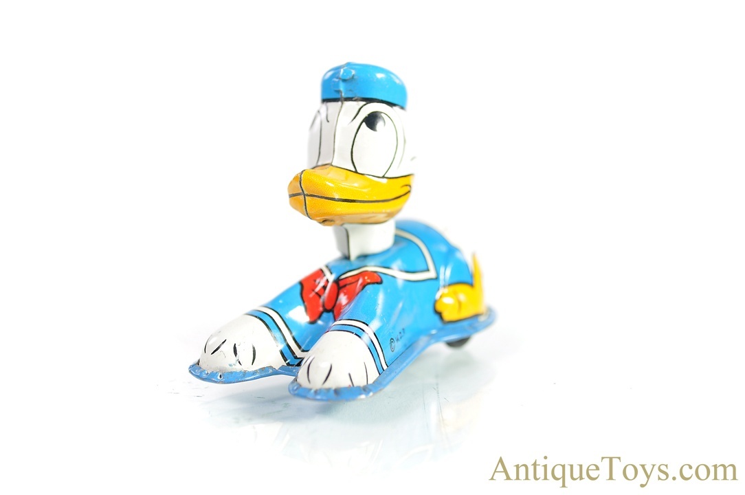 Linemar Marx Tin Lithographed Friction Walt Disney Figaro, Donald Duck ...