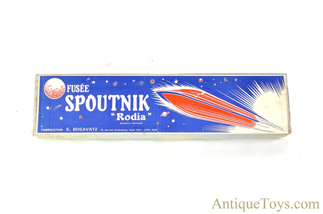 S. Bogavatz Wooden “Fusée Spoutnik-Rodia” French Sputnik Rocket Model ...