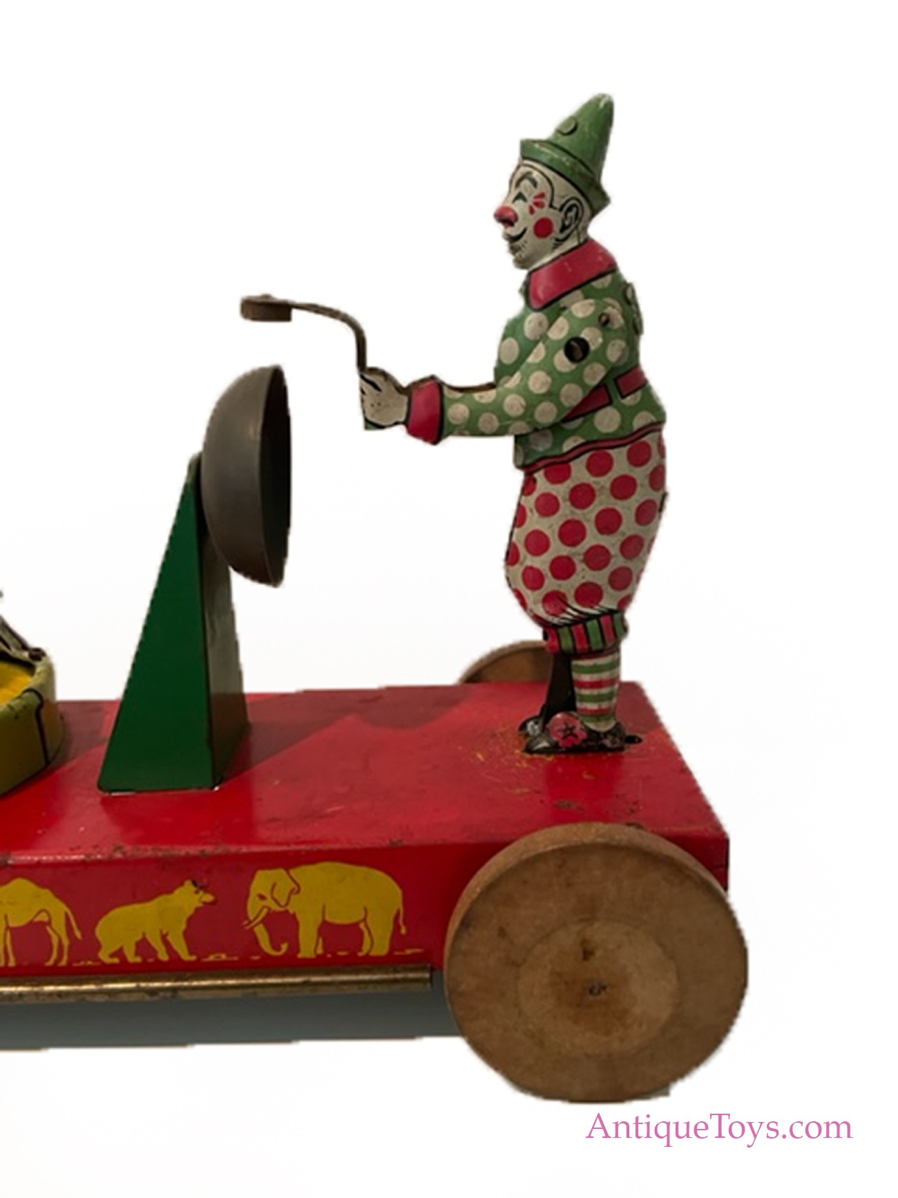 Wolverine Supply & Mfg. Co. RARE Tin Lithographed Pull Toy with Horses ...