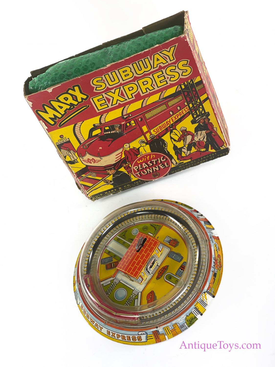 Marx RARE Tin Lithographed Windup “Subway Express” Vintage Toy in Box ...