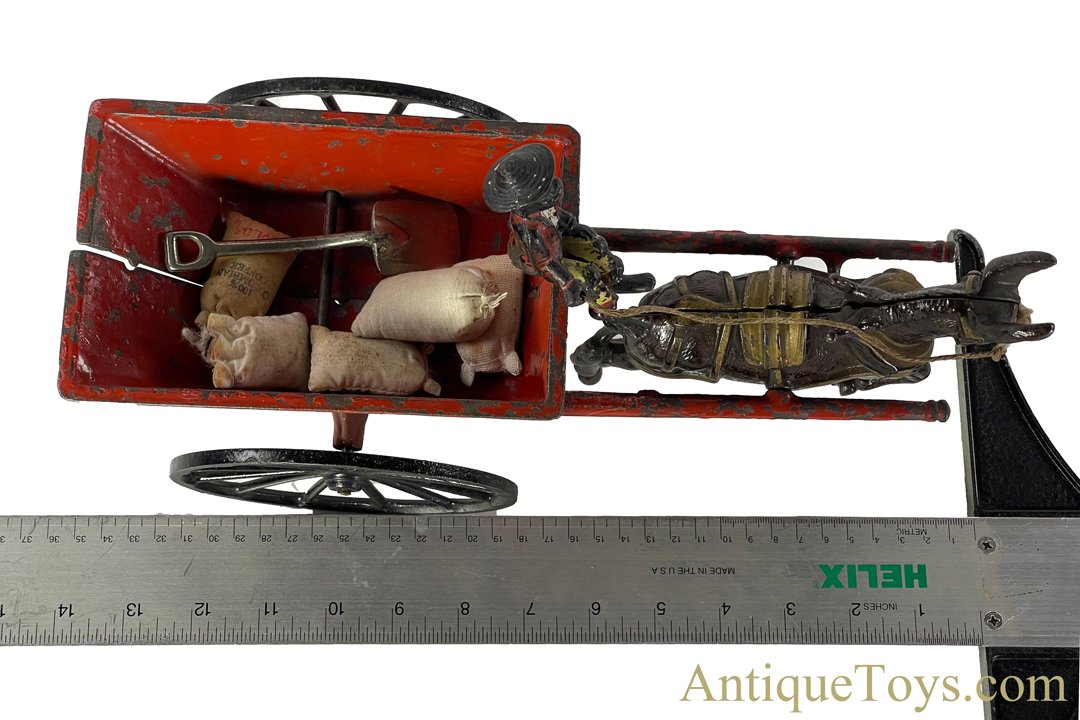 William Shimer & Sons Co. Cast Iron No. 15 Donkey Drawn “Dumping Cart ...