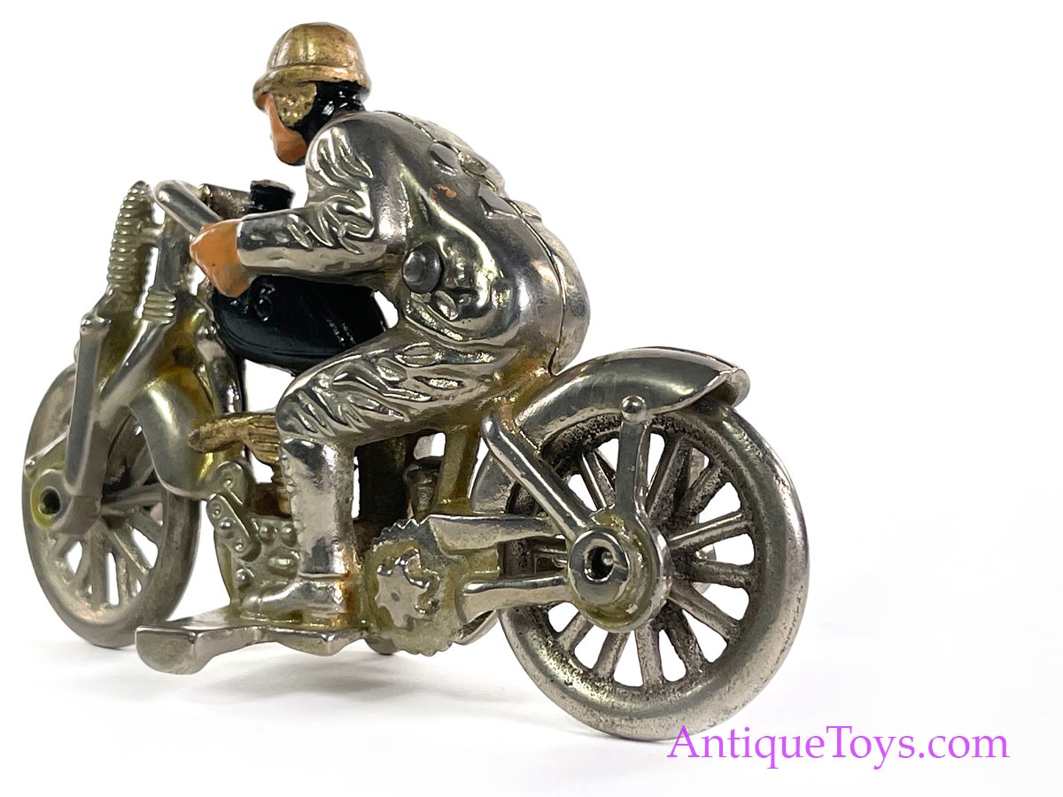 Ironman Toys Limited Edition Hubley Cast Iron Nickel Plated Harley ...