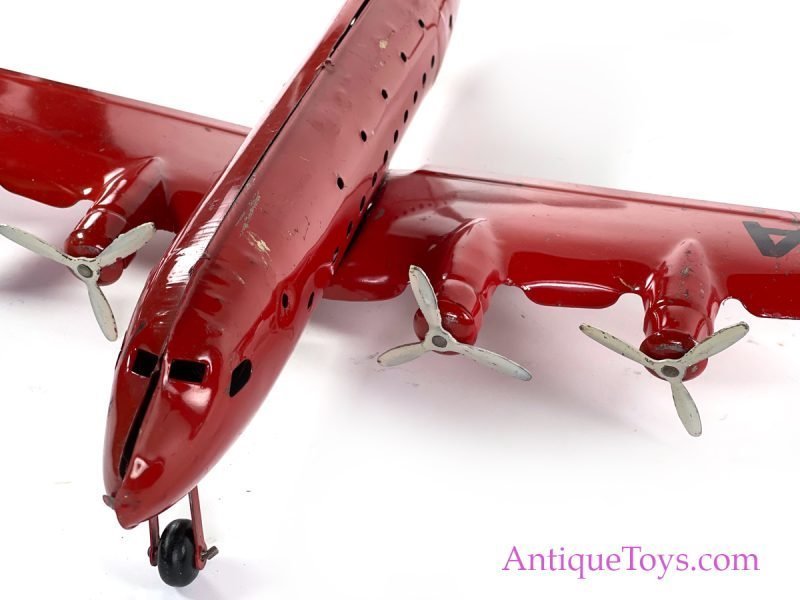 Marx Pressed Steel Deluxe Sized AA American Airlines DC4 NC2100 ...