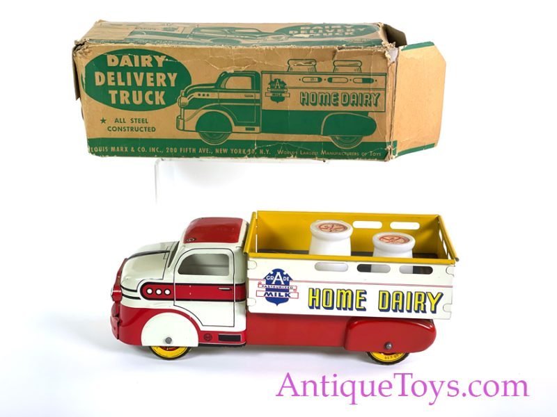 Marx Tin Lithographed Home Dairy “Dairy Delivery Truck” in Box *SOLD ...