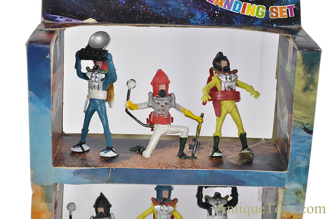 Marx Hand-Painted Plastic "Apollo Lunar Landing Set" Spacemen Figures ...