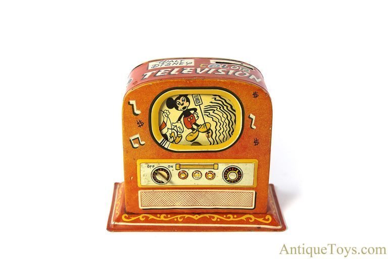 Marx Linemar Tin Lithographed Windup Mickey Mouse “Walt Disney’s Color ...