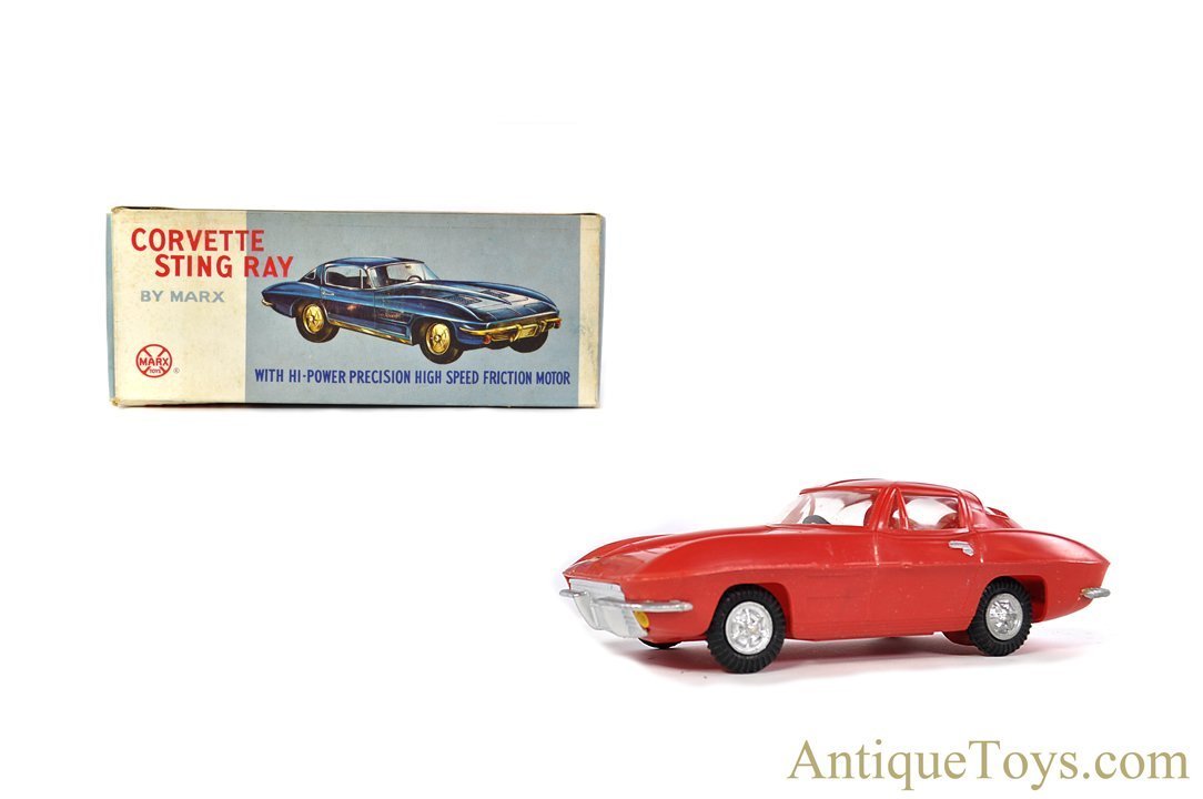 Marx Plastic Friction Red “Corvette Stingray” in Box *SOLD ...