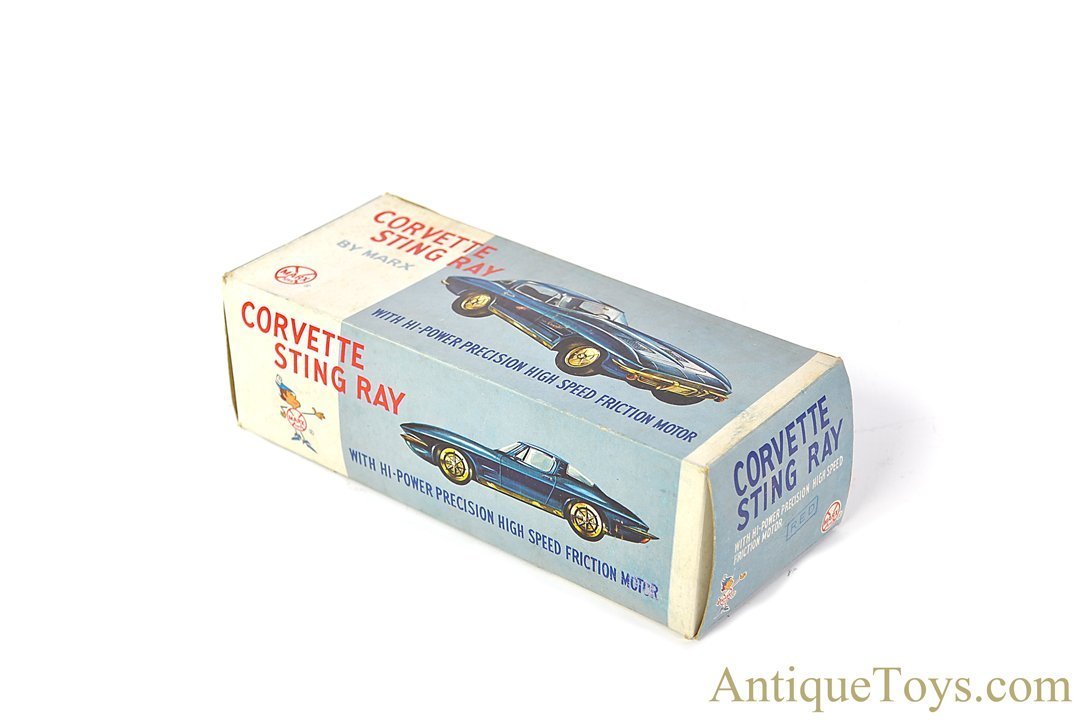 Marx Plastic Friction Red “Corvette Stingray” in Box *SOLD ...