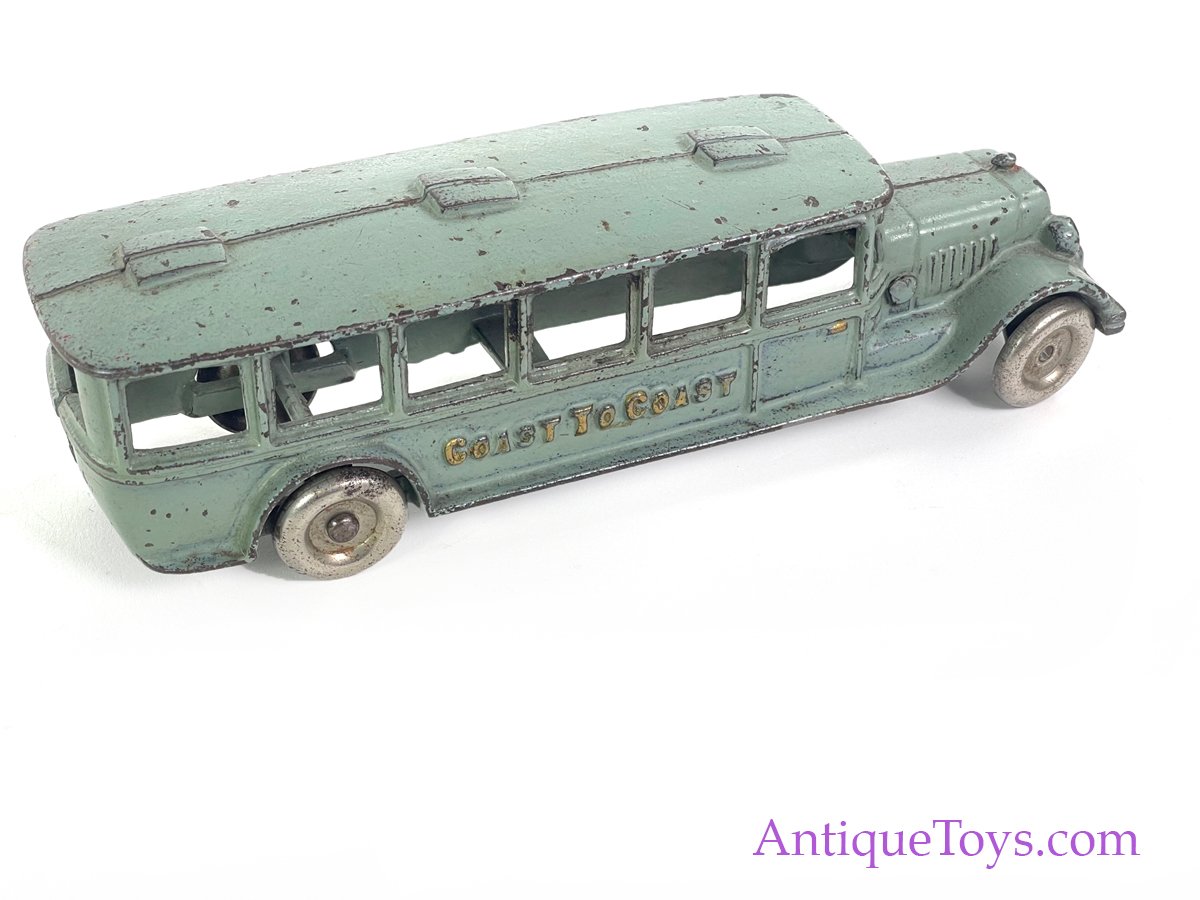 Hubley Coast to Coast Cast Iron Bus *SOLD* – AntiqueToys.com – Antique ...