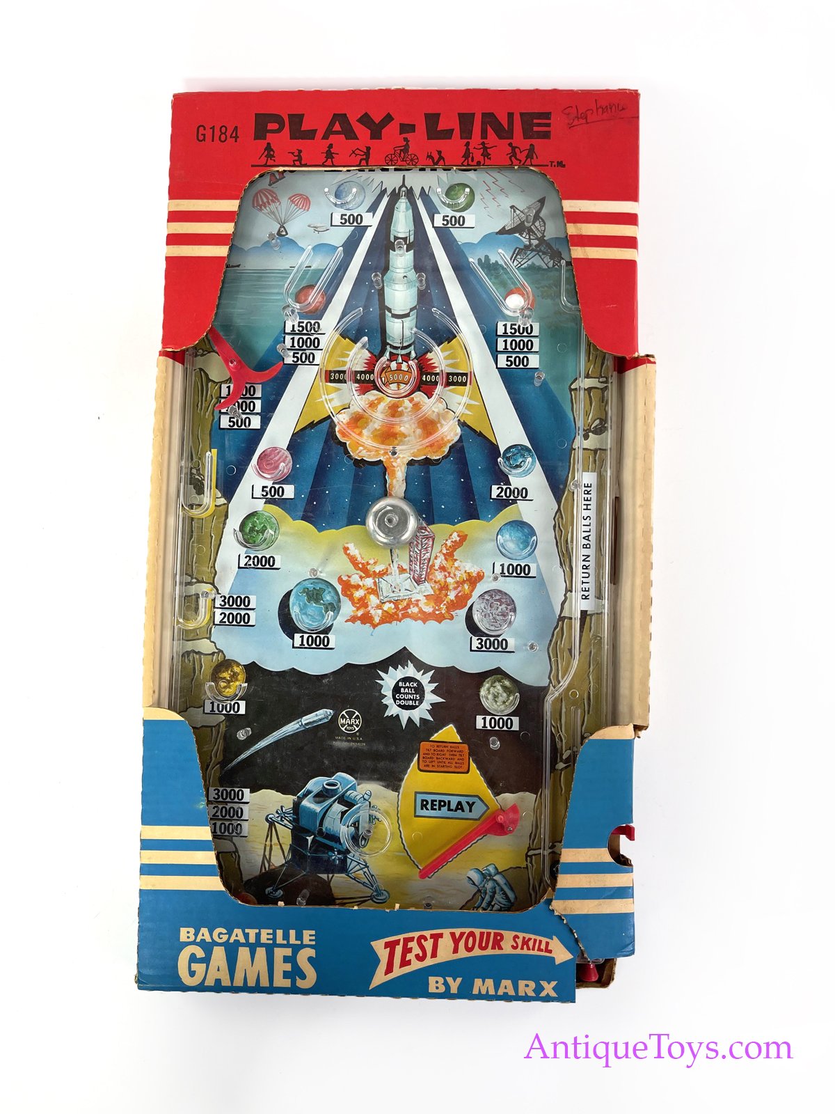 Marx Moon Shot Rocket Pinball with Cardboard Package *SOLD ...